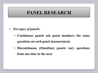 One time research and longitudinal research | PPTX
