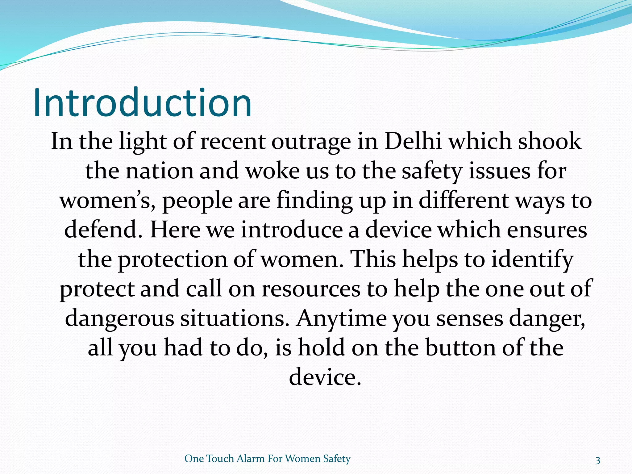 One touch security system slides | PPTX