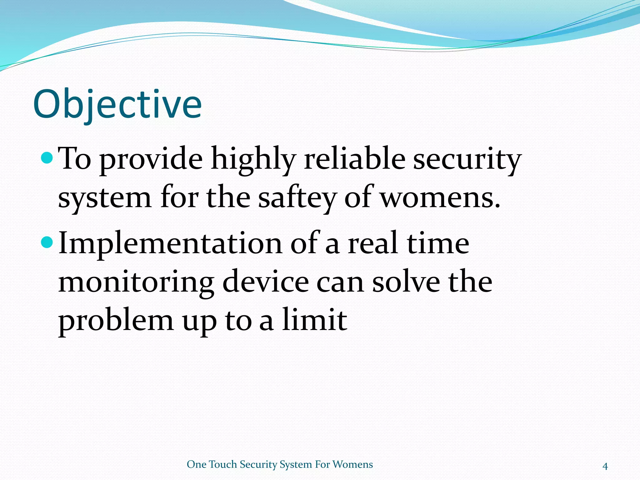 One touch security system slides | PPTX