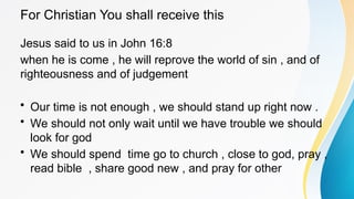 The One True Thing in the World: A Guiding Light in Life" | PPTX