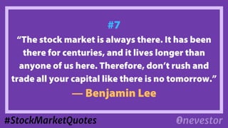 18 Stock Market Quotes The Market Will Explain To You Someday | PDF