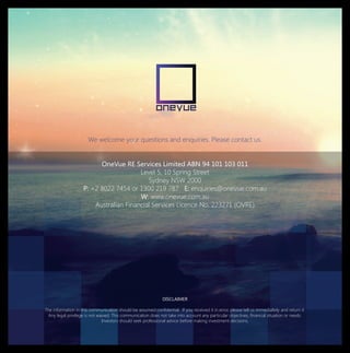 OneVue's RE solutions | PDF