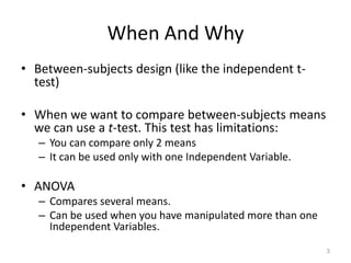 One-Way ANOVA: Conceptual Foundations | PPTX