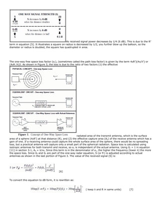 One way radar equation | DOC | Physics | Science
