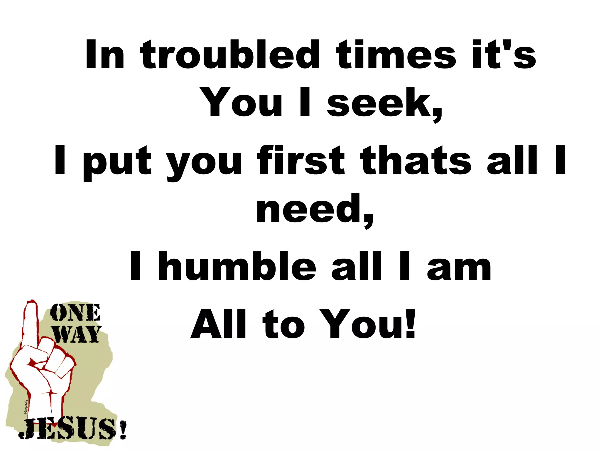 One Way Jesus | PPS
