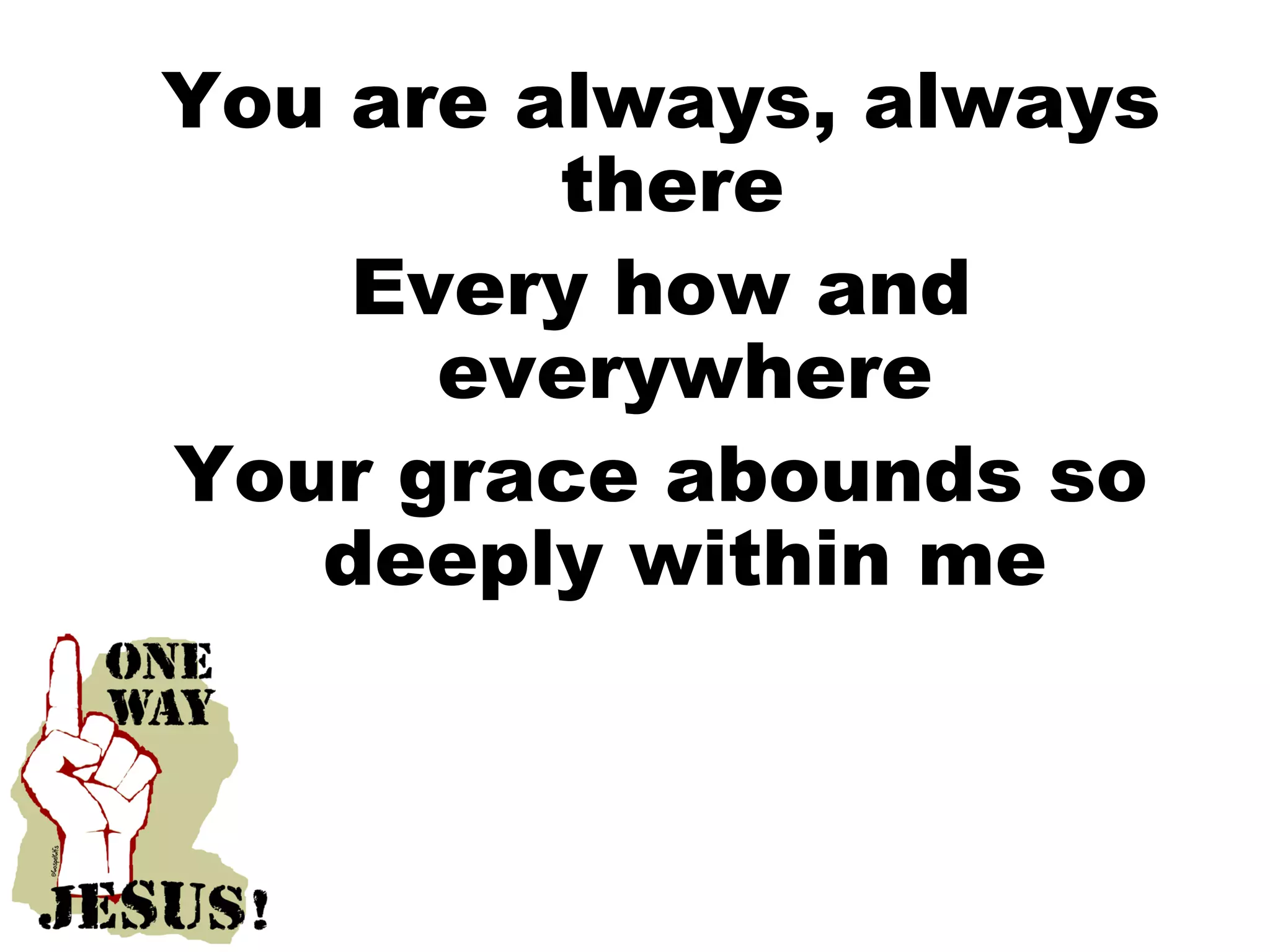 One Way Jesus | PPS