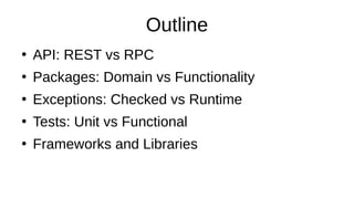 The one and only way of designing Java applications | PPT