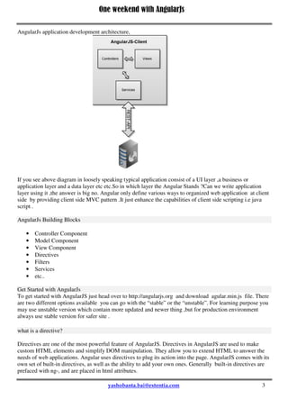 One Weekend With AngularJS | PDF | Web Development | Internet