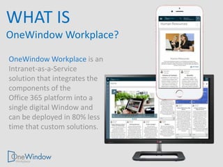 OneWindow Workplace | PPT