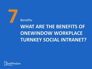 OneWindow Workplace | PPT