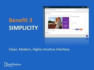 OneWindow Workplace | PPTX | Technology & Computing
