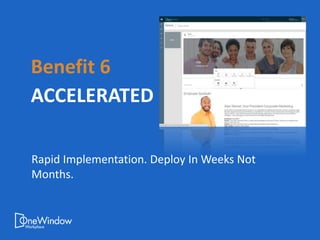 OneWindow Workplace | PPTX | Technology & Computing