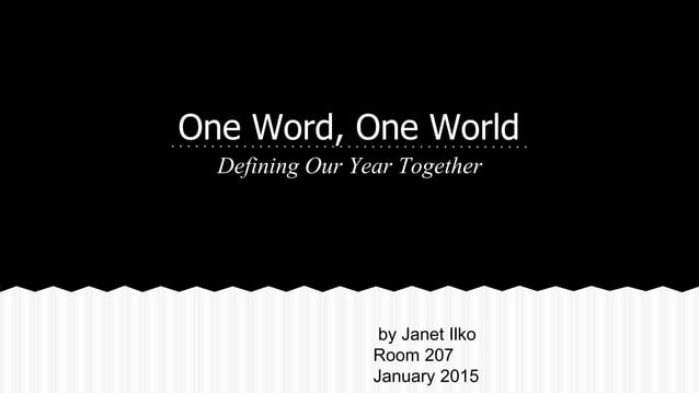 One word project by room 207 | PPTX
