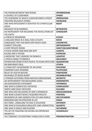 One word substitution | PDF