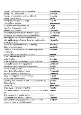 One word substitution