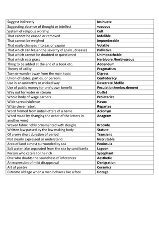 One word substitution