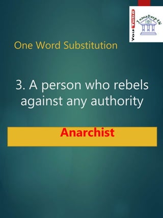 One Word Substitution.pptx | Christianity | Religion & Spirituality