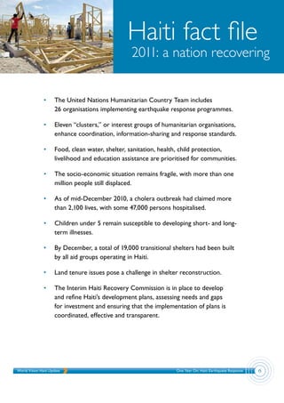 One year on haiti earthquake response | PDF