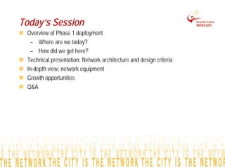 OneZone: Toronto metro-WiFi network overview | PDF