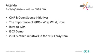 ONF & iSDX Webinar | PPT