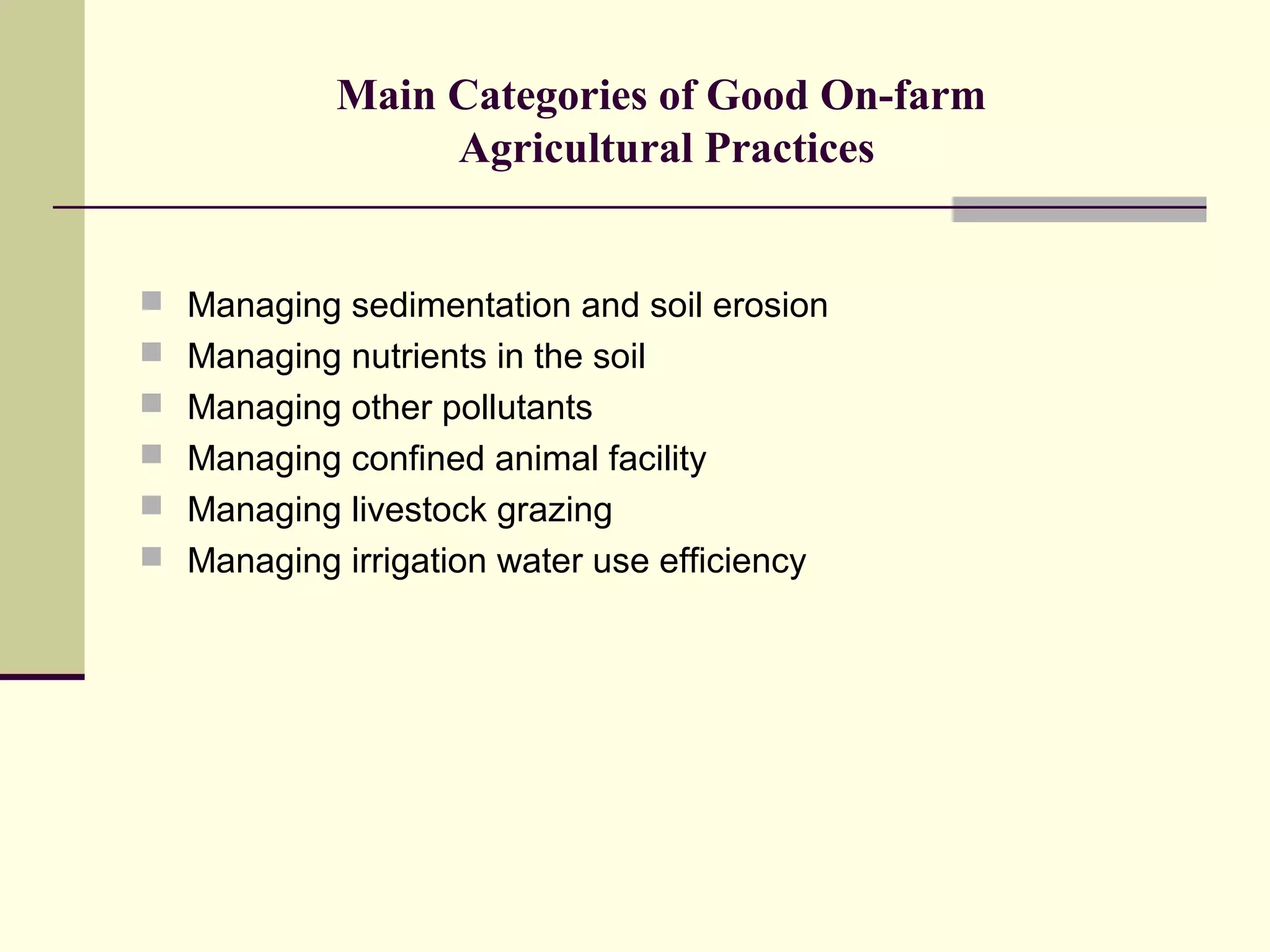 On-Farm Management Practices (Crops and Livestocks) (Srivastava) | PPT