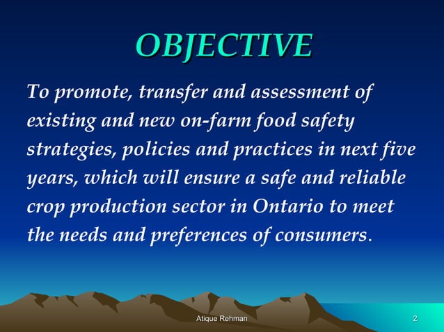 On Farm Food Safety | PPT