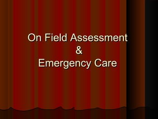 On field examination | PPT