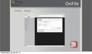 OnFile Xinet Archive Module Presentation | PDF