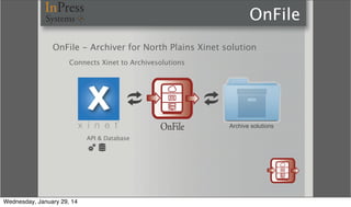 OnFile Xinet Archive Module Presentation | PDF