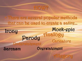 On fire for satire | PPTX