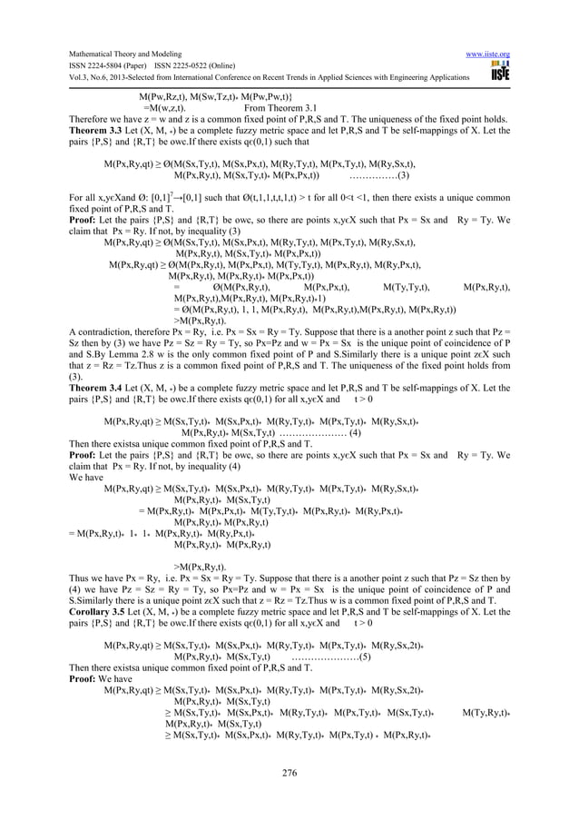 On Fixed Point Theorems In Fuzzy Metric Spaces Pdf