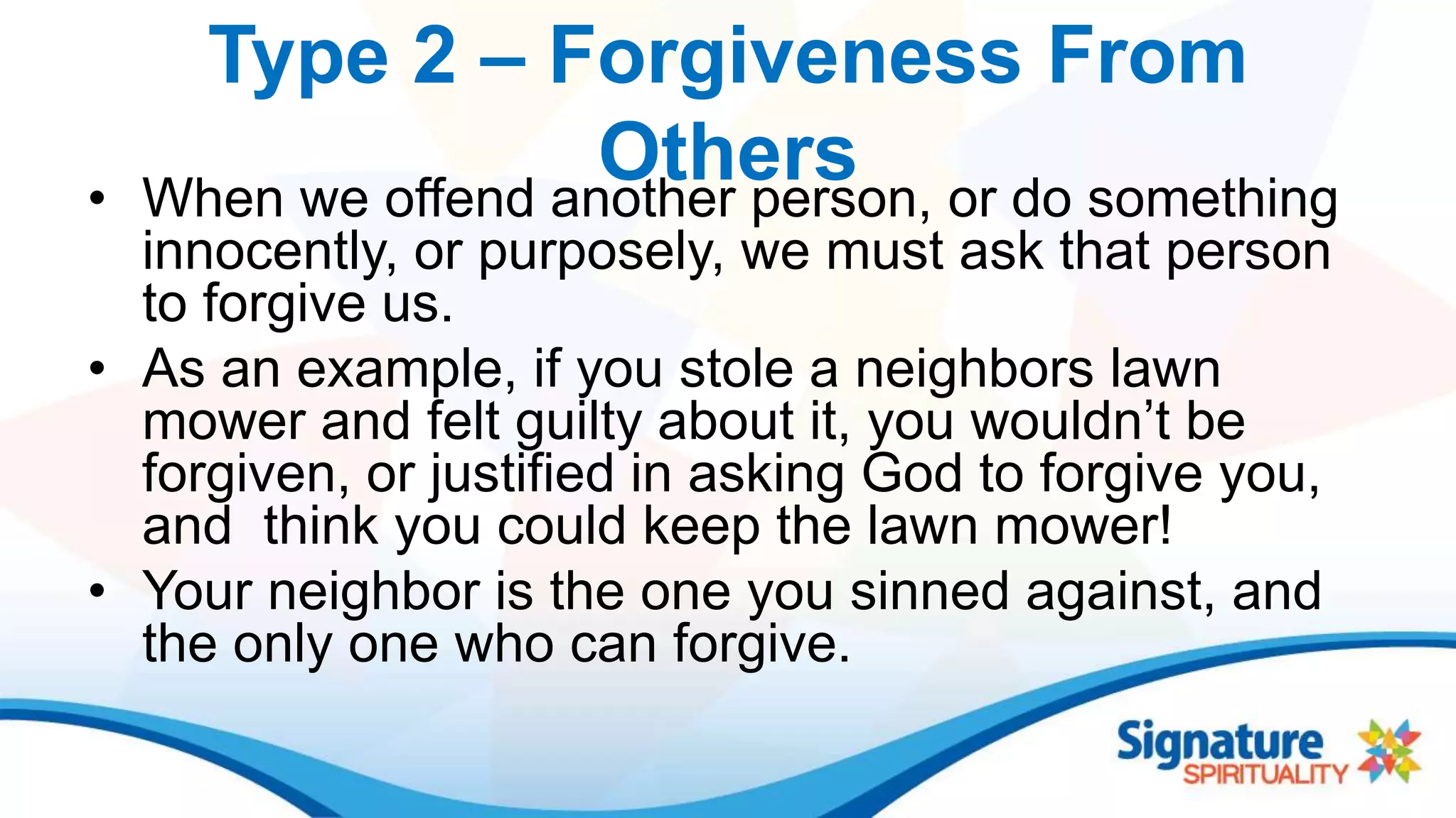 On Forgiveness | PPTX