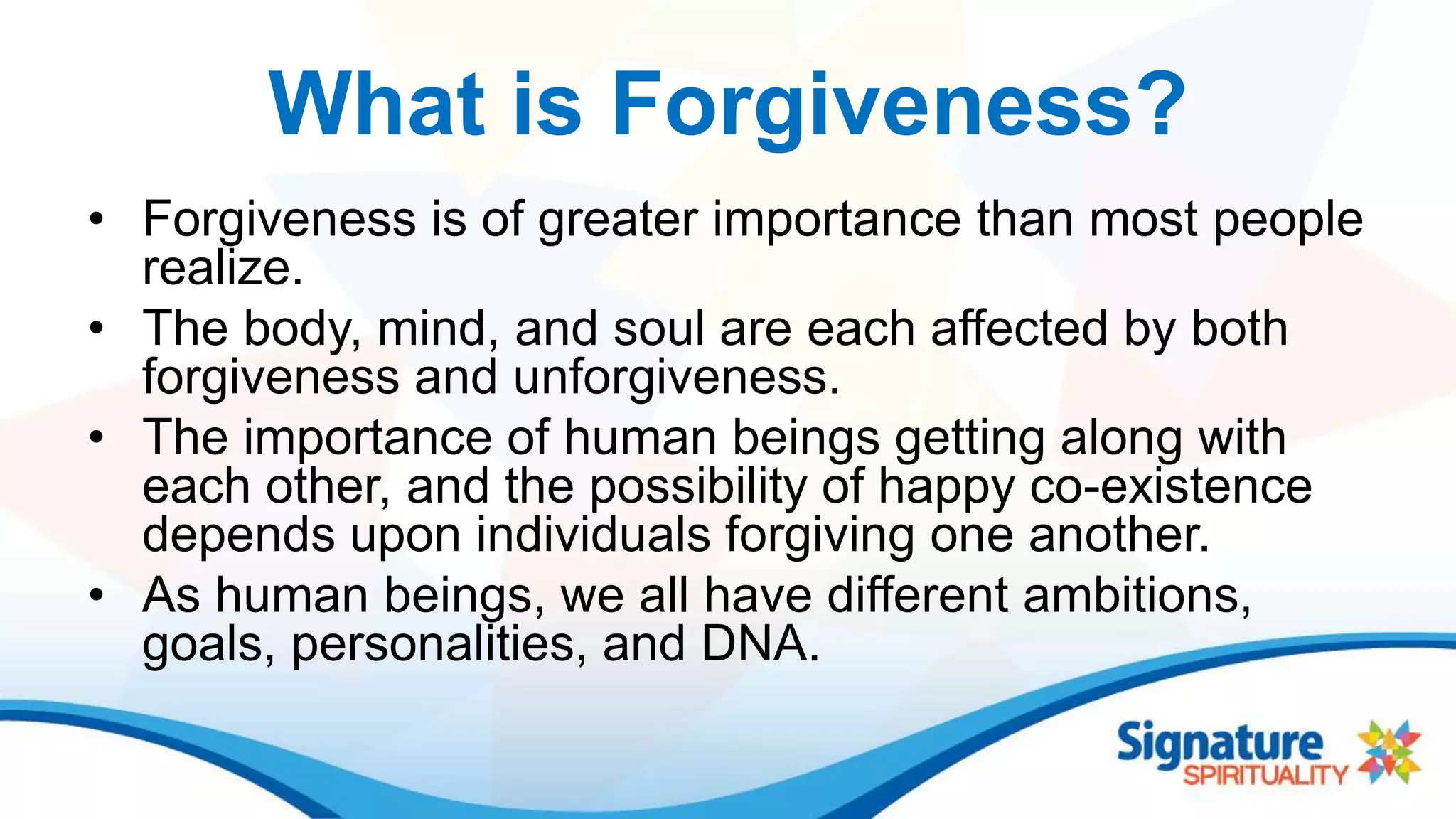 On Forgiveness | PPTX