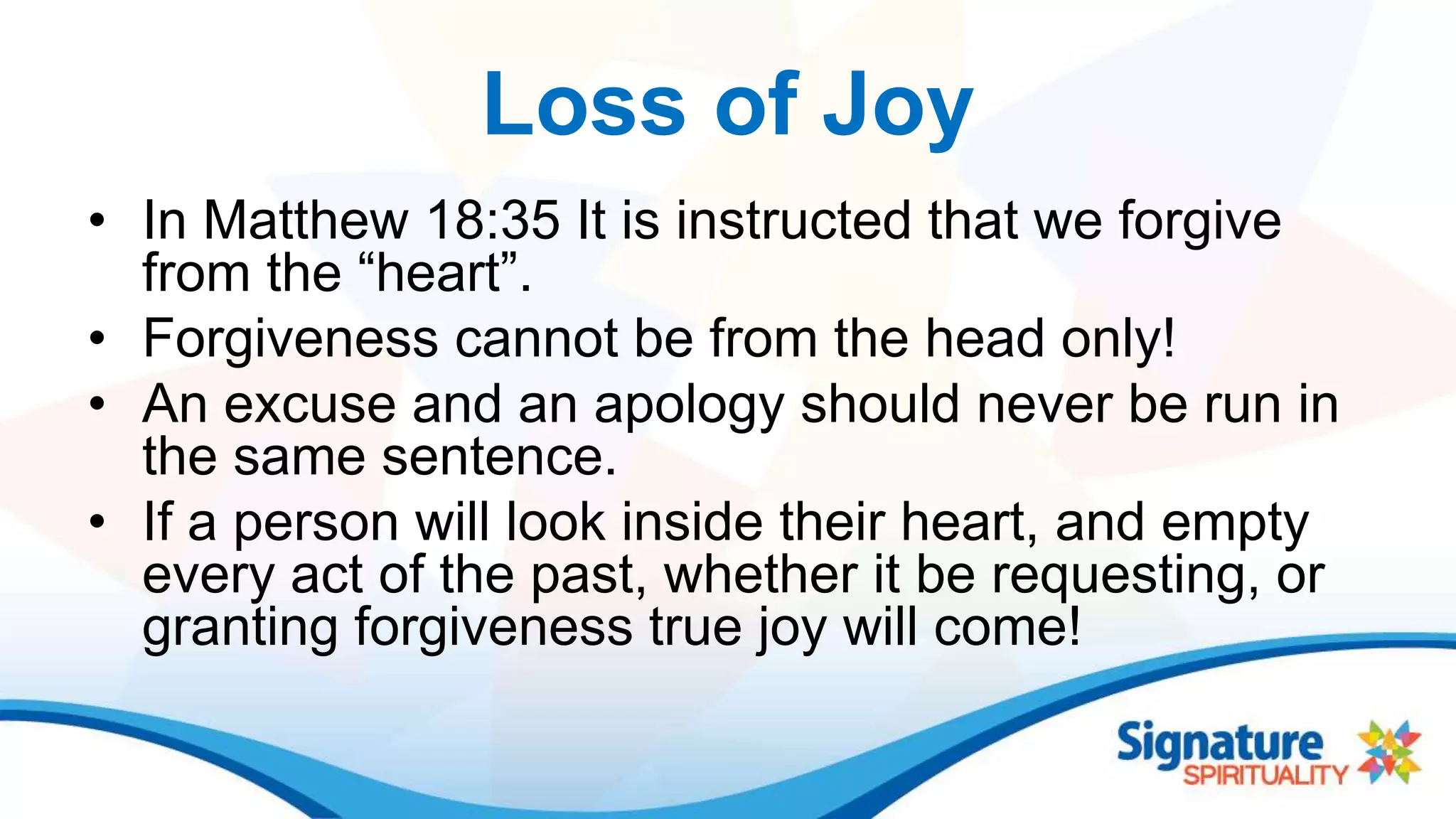 On Forgiveness | PPTX