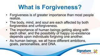 On Forgiveness | PPTX