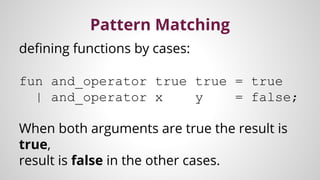 On fuctional programming, high order functions, ML | PPT