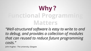 On fuctional programming, high order functions, ML | PPT