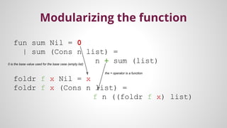 On fuctional programming, high order functions, ML | PPT
