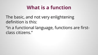 On fuctional programming, high order functions, ML | PPT