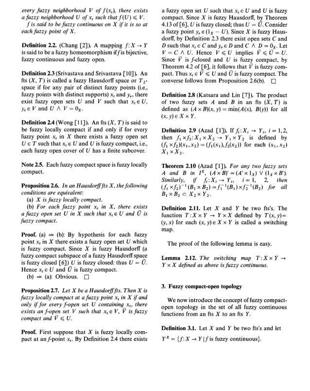 On fuzzy compact open topology | PDF | Maps & Navigation
