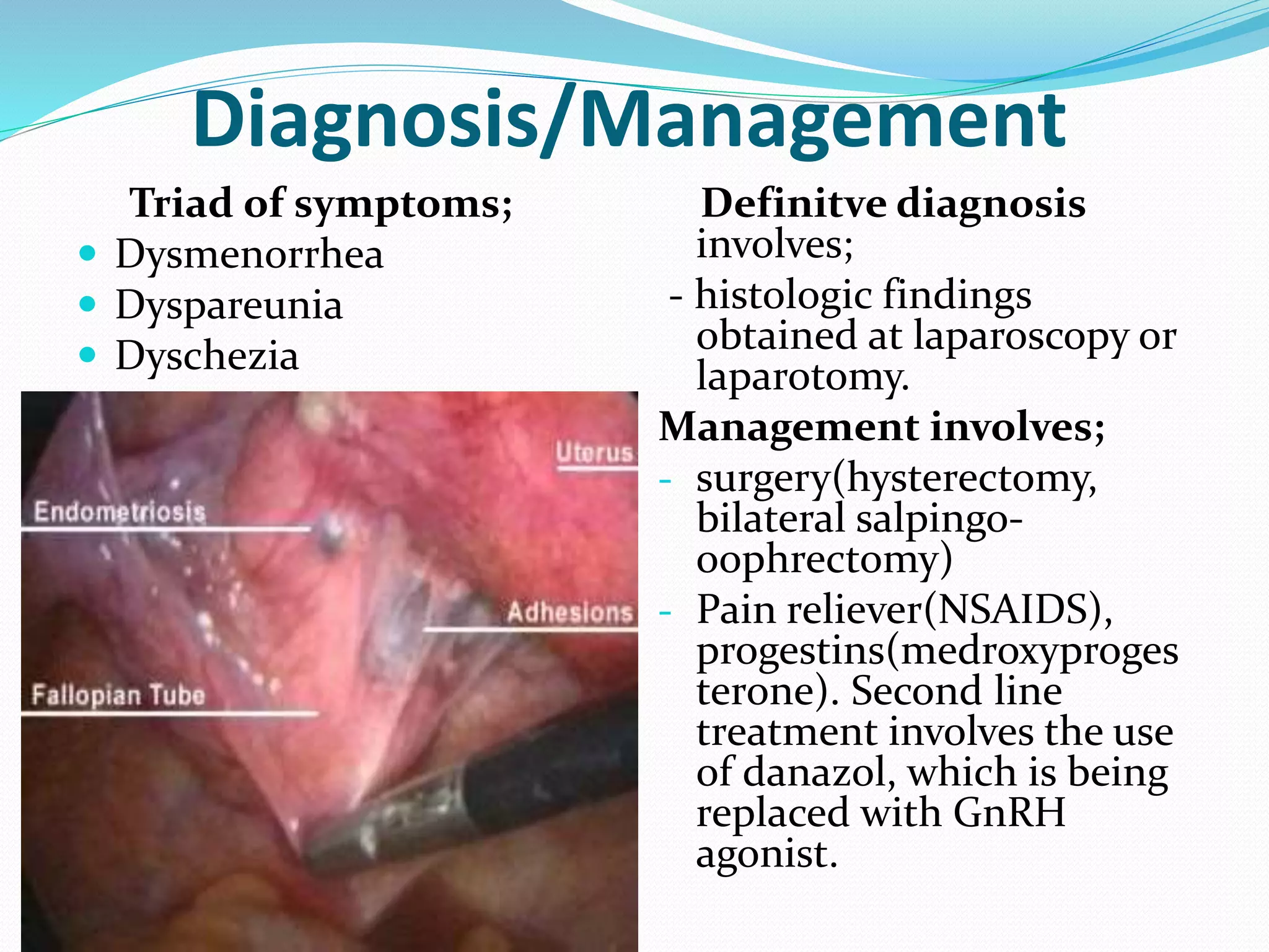 Diagnosis and treatment of the main gynaecological diseases | PPTX