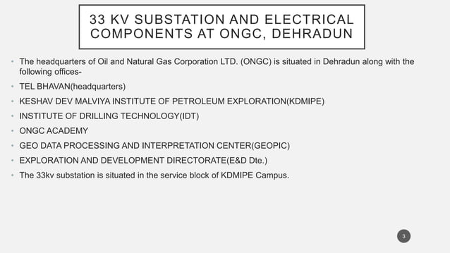 PRESENTATION ON INDUSTRIAL TRAINING AT ONGC LTD. | PPT | Free Download
