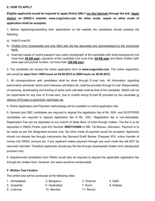 Ongc final advt | PDF