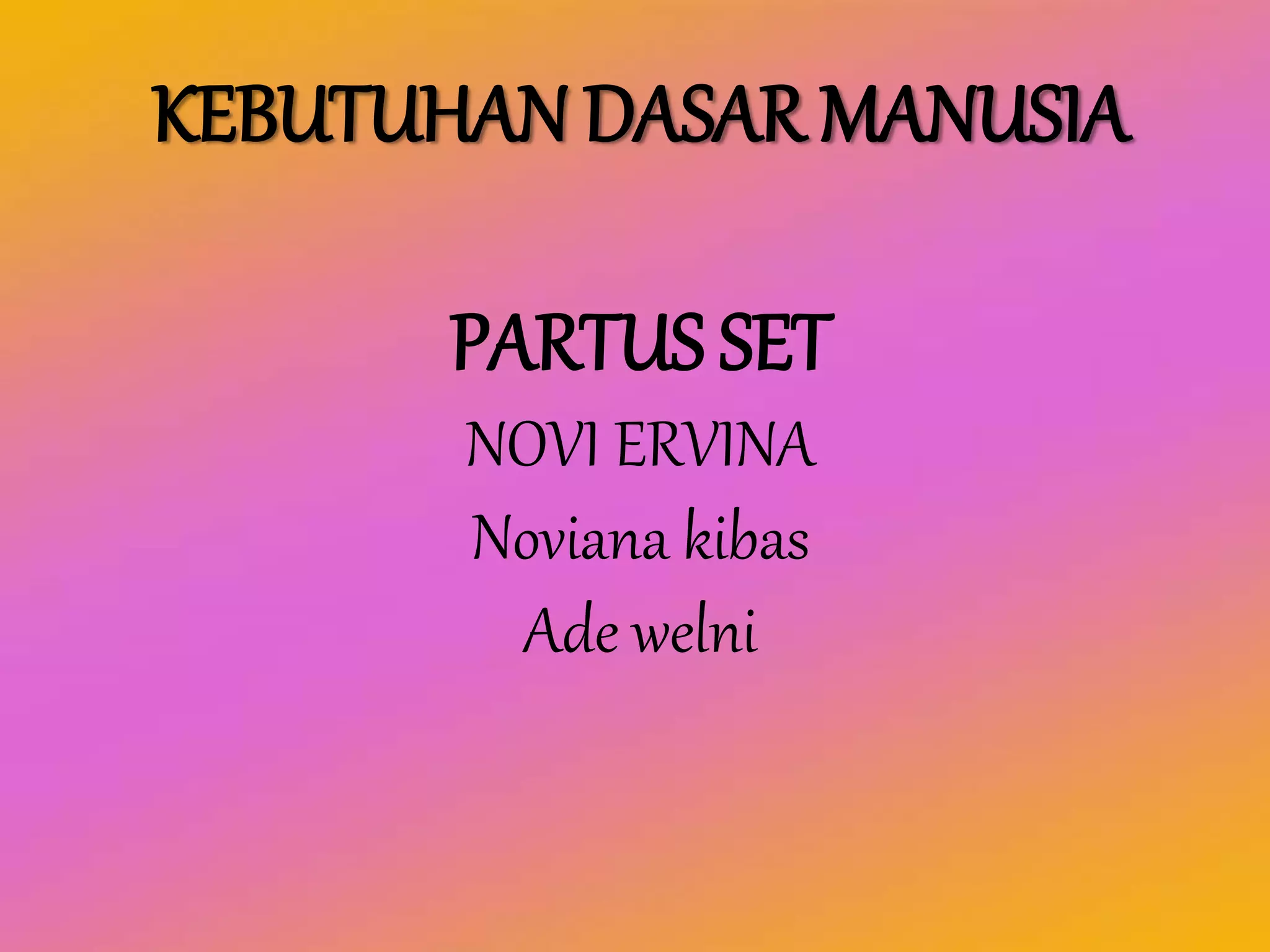 Partus set | PPTX