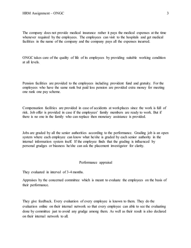 Ongc hrm report | DOCX | Human Resources | Business