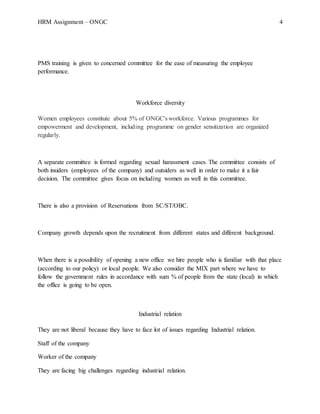 Ongc hrm report | DOCX