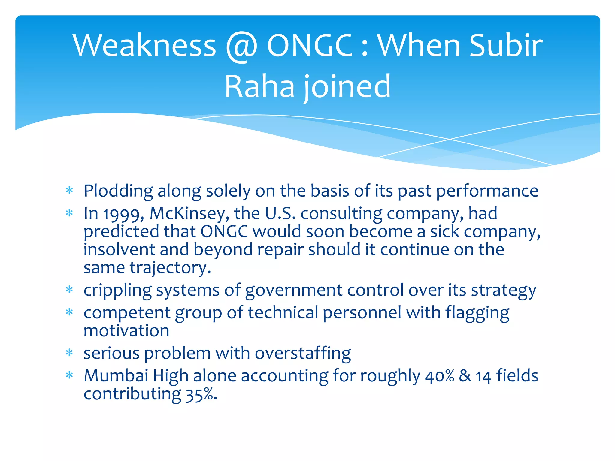 Ongc India : Growth Strategy | PPTX