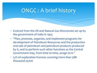 Ongc India : Growth Strategy | PPTX