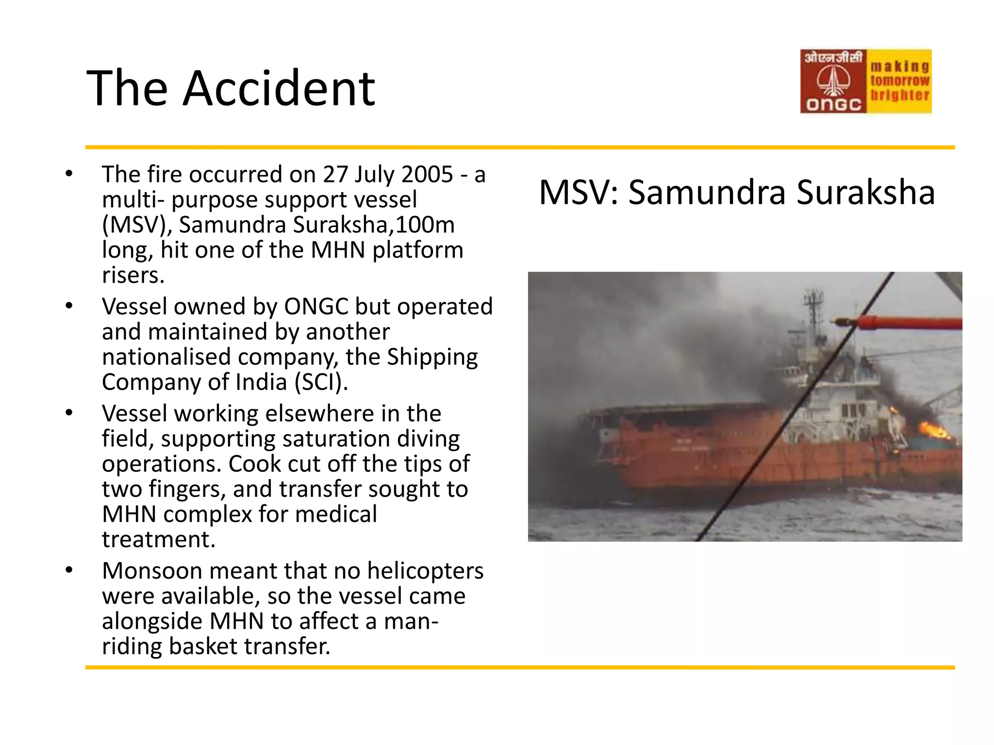 Ongc mumbai high accident | PPSX