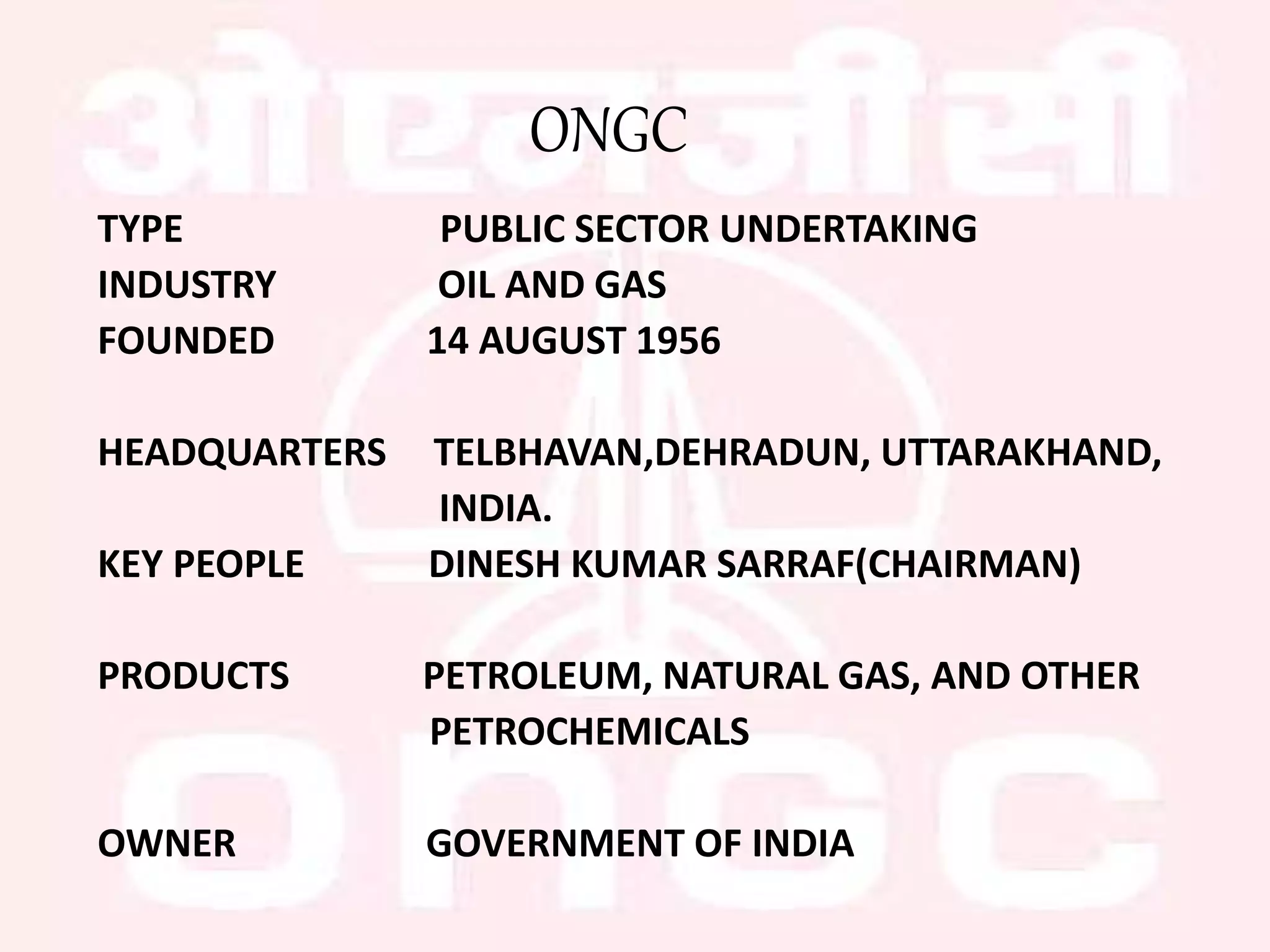 Ongc ppt | PPTX